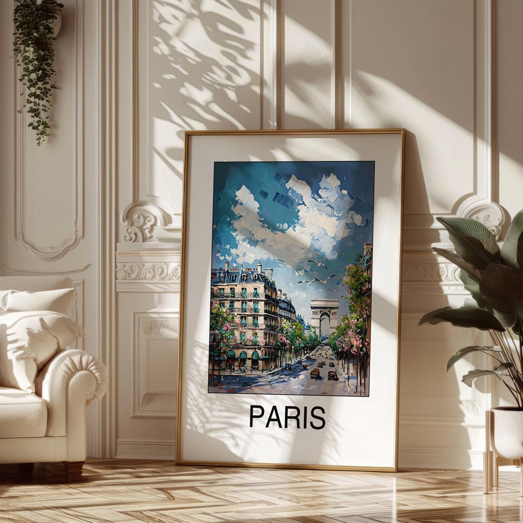 Paris Arc De Triomphe Digital Download Poster, Instant Download, Travel ...