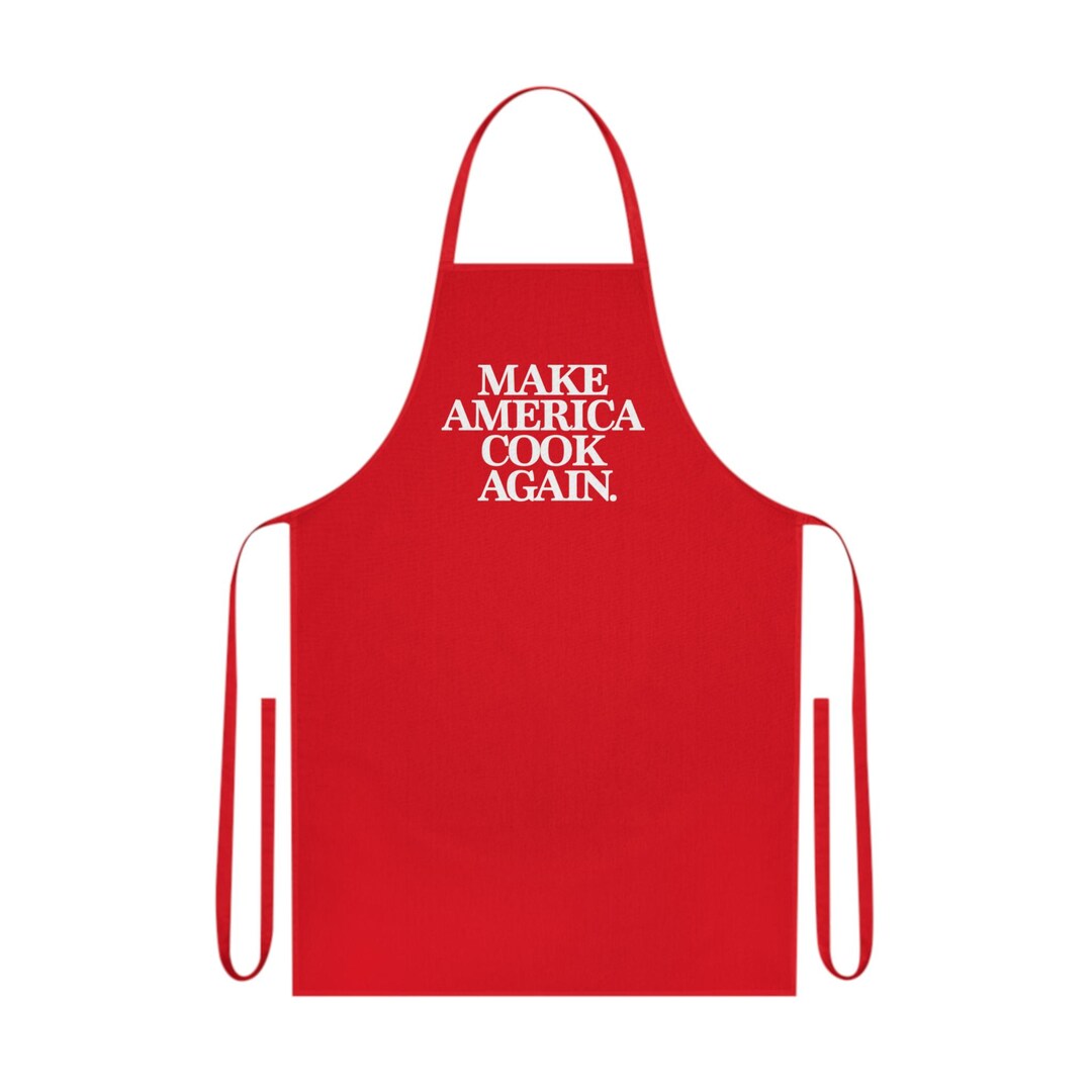 Cotton Apron, Make America Cook Again Apron, Kitchen Apron, Chef Apron ...