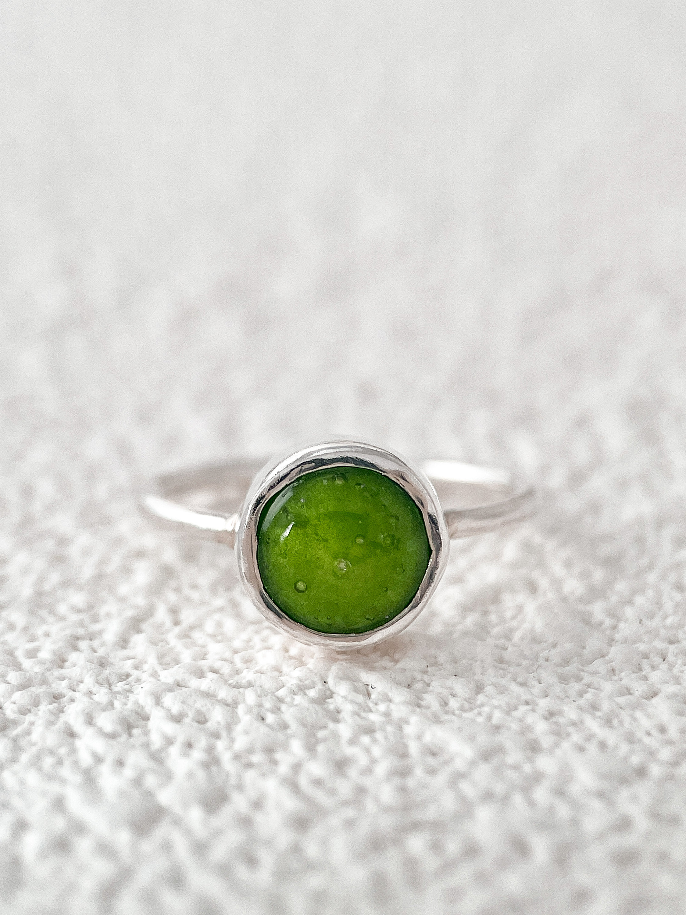 925 Matcha & Hojicha Tea Japanese Ringenamel Tea Ringsterling Silver ...