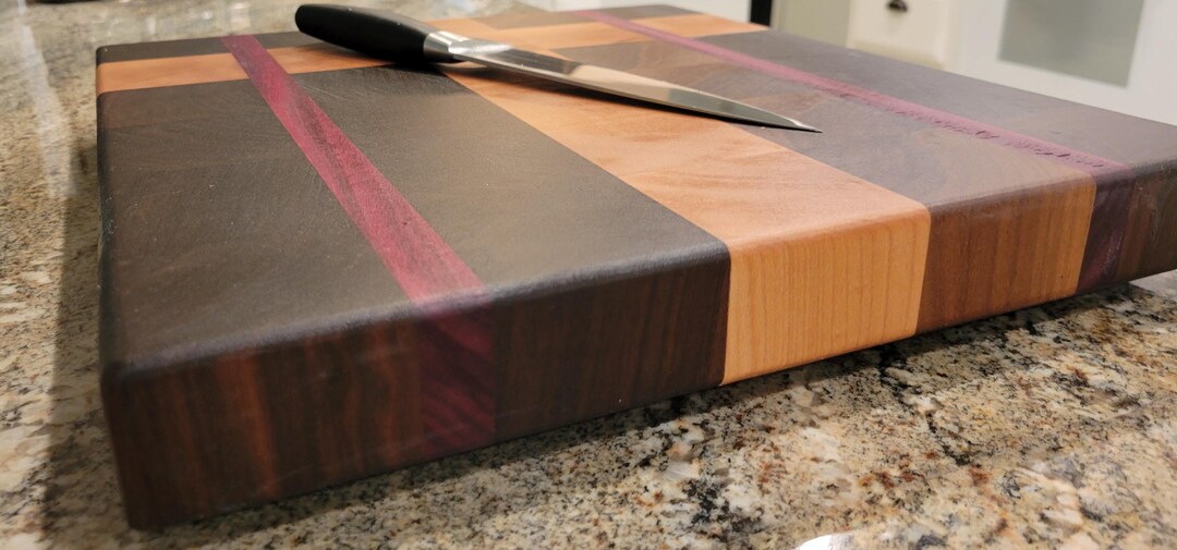 Custom Multi Wood End Grain Board 17x15.5x2 - Etsy