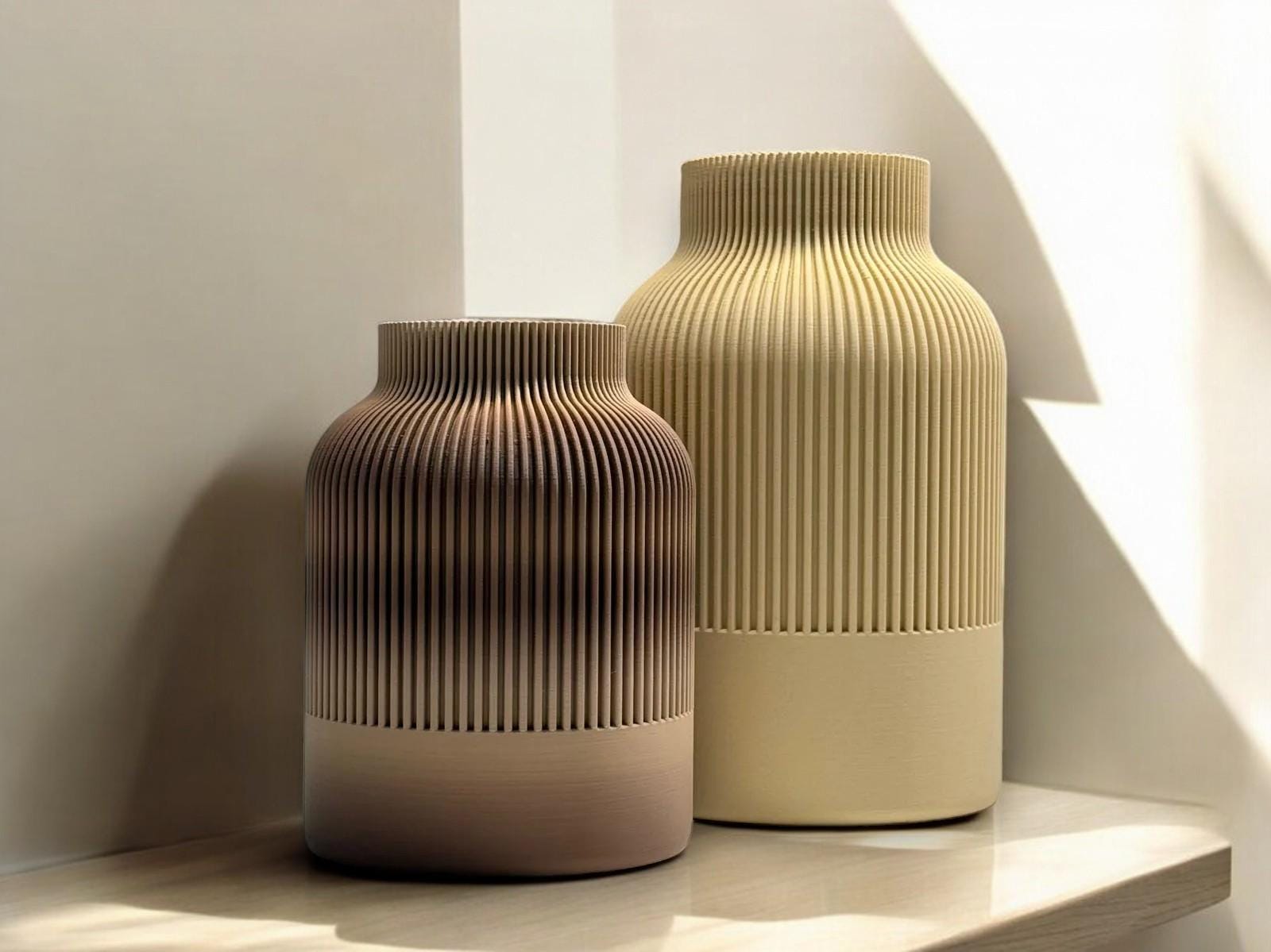 Japandi Textured Vase: Modern Matte Decor for Dried Flowers - Etsy