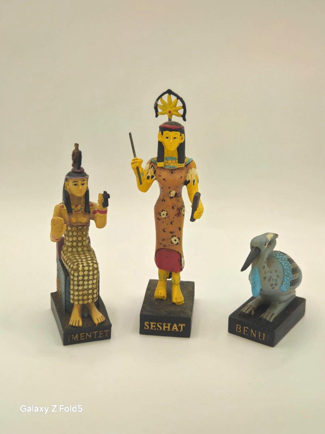 The Gods of Ancient Egypt by Hachette; Imentet, Seshat, and Benu. Collectable - Etsy