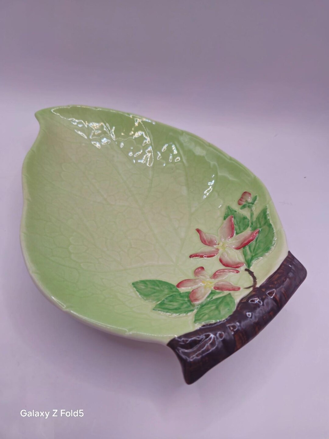 Vintage Carlton Ware, Australian Design Green Leaf Dish Large With ...