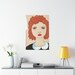 Limited Edition Art Print of a Redheaded Girl With Freckles. Preppy ...