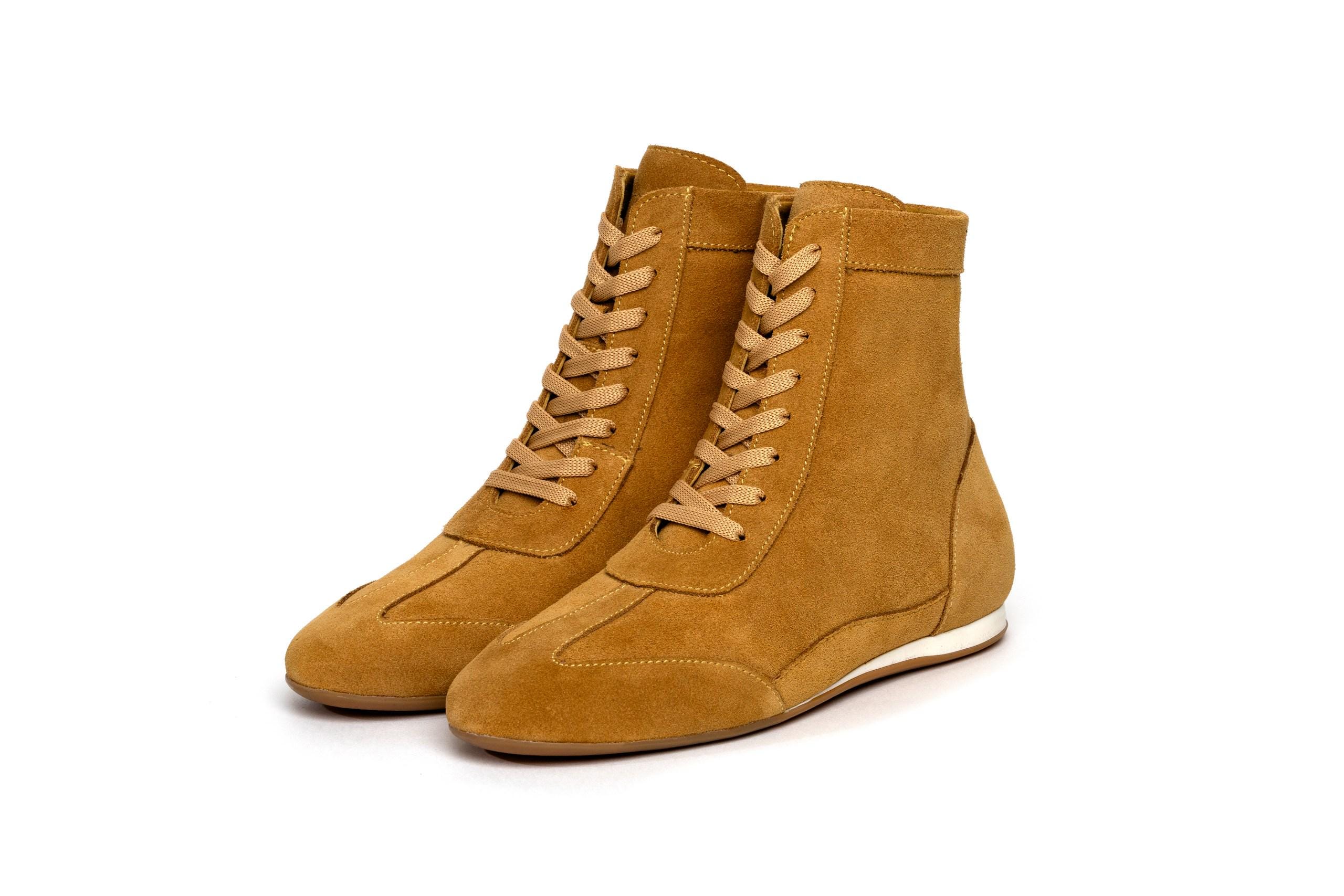 Women's Suede High-top Sneakers - Etsy