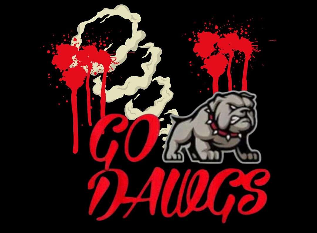 Go Dawgs Bulldogs PNG - Etsy
