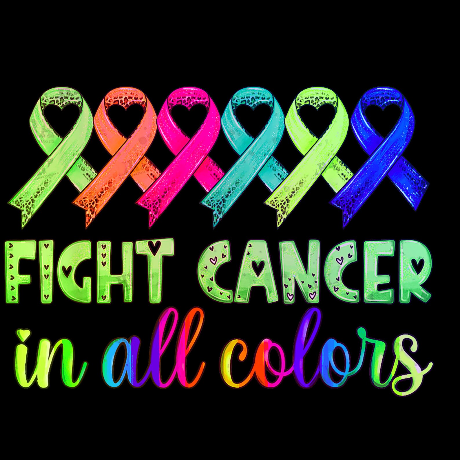 Fight Cancer in All Colors - Etsy