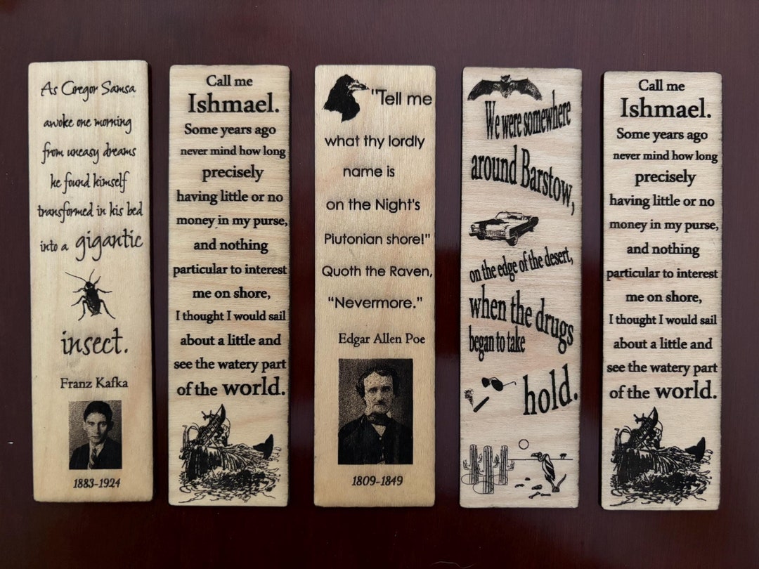 Custom Bookmarks: Designs Inspired by Lovecraft, Poe, Thompson ...