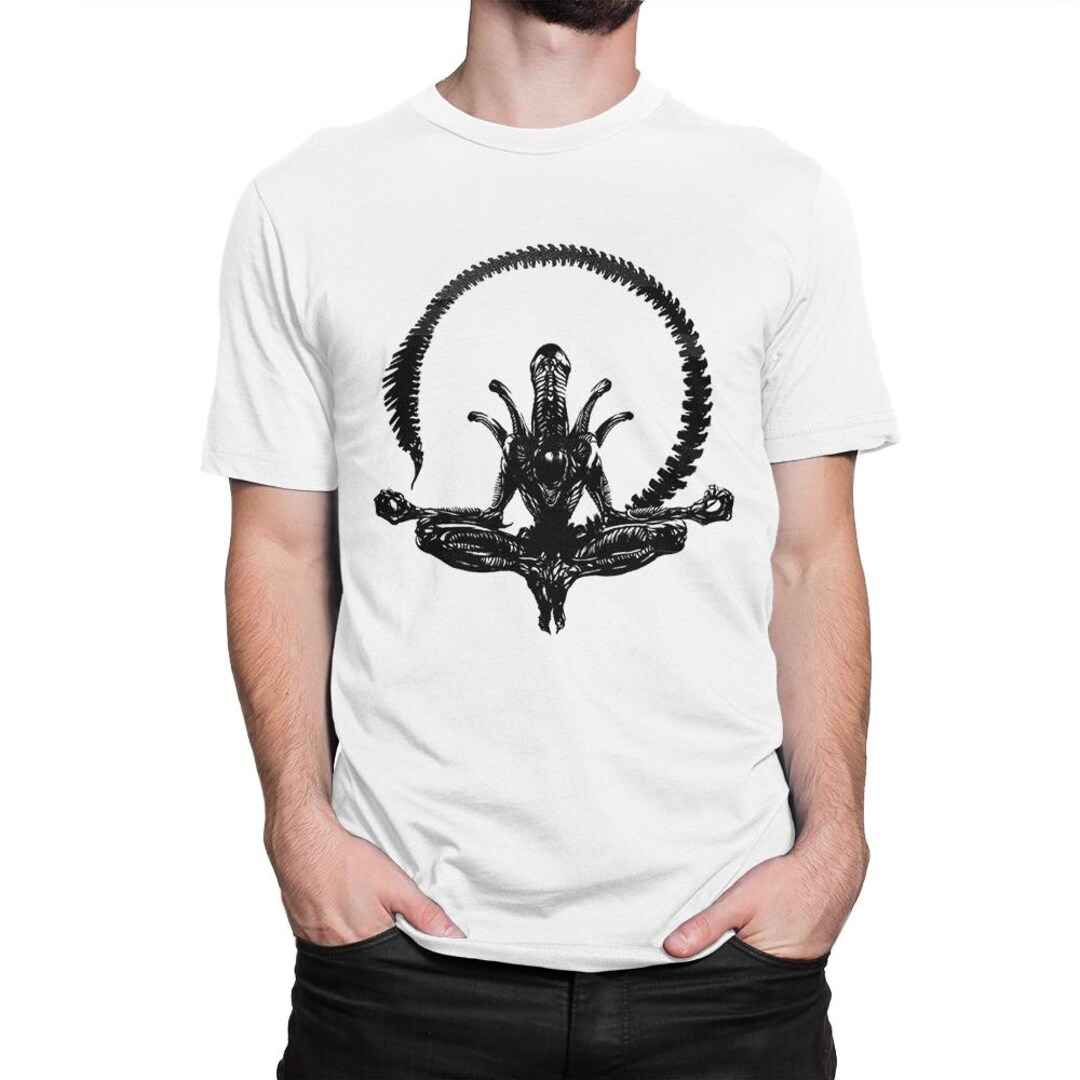 Alien Xenomorph Zen Meditation T-shirt, Men's and Women's Sizes - Etsy