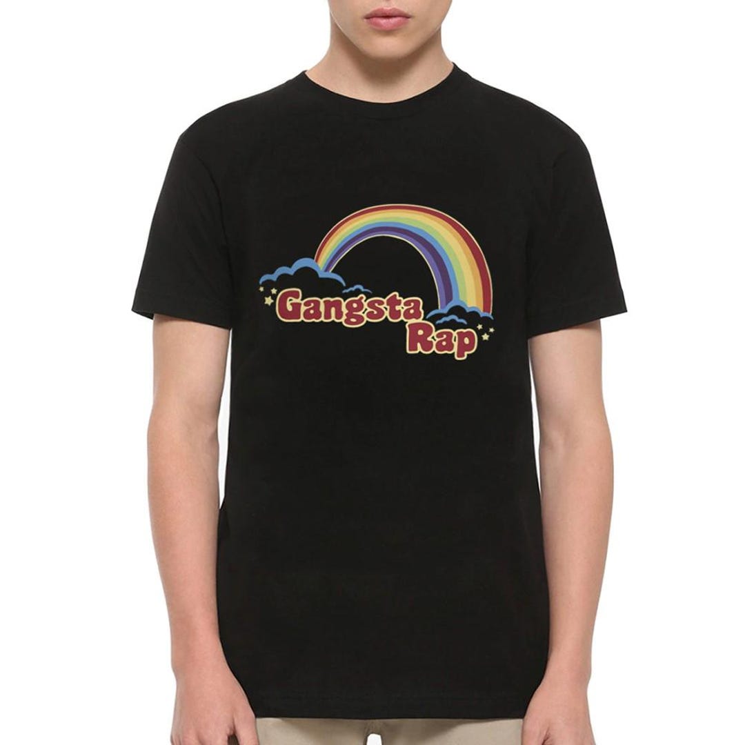Gangsta Rap Rainbow Funny T-shirt, Men's and Women's Sizes (RAP-025539 ...