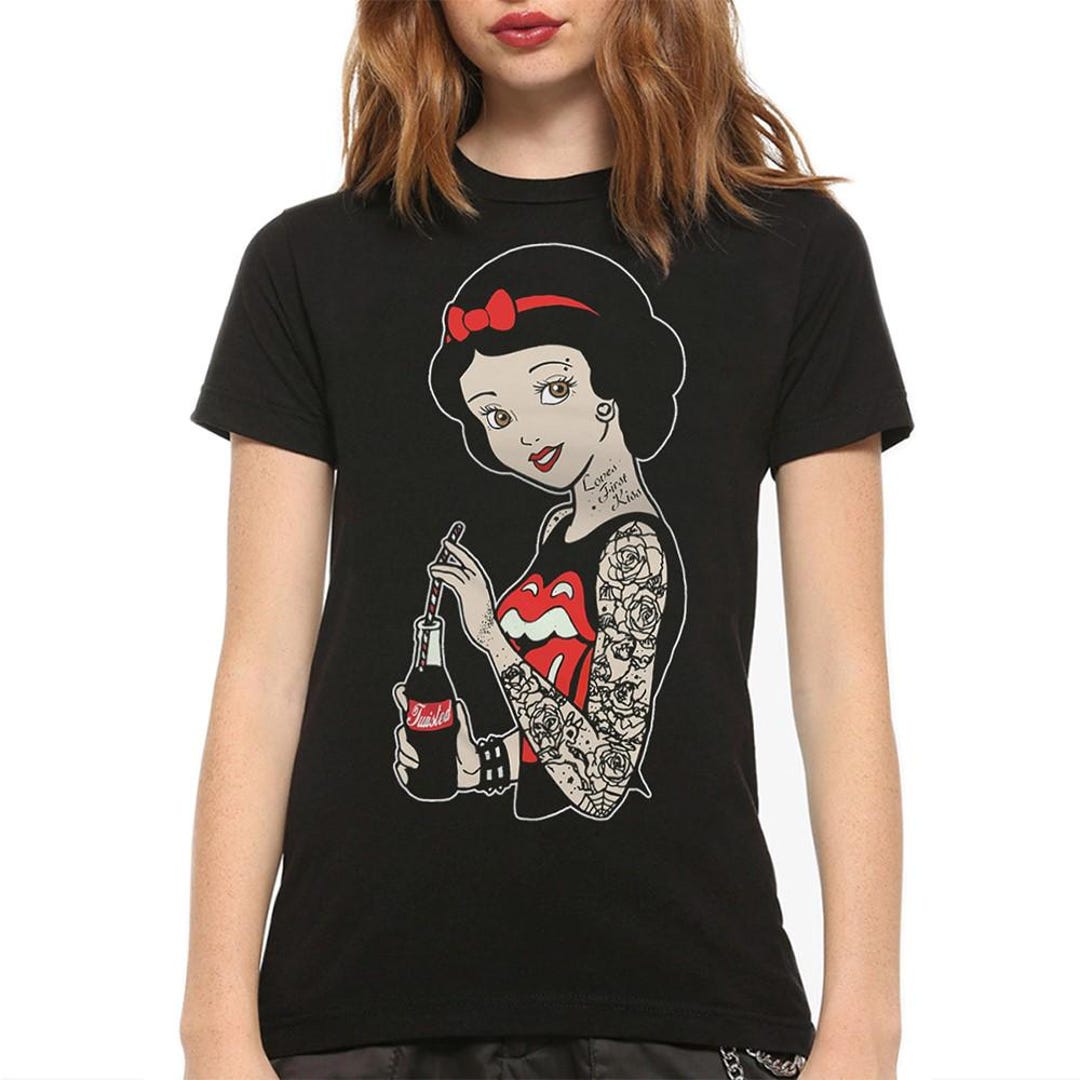 Tattooed Snow White Punk Rock T-shirt, Men's and Women's Sizes (DIS ...