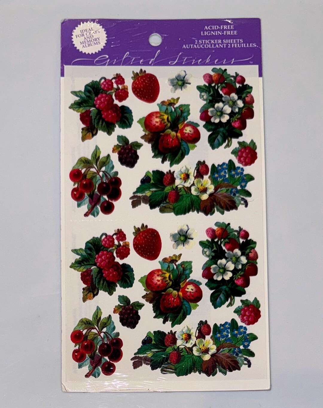 Vintage 1980s John Grossman’s Gifted Lines Victorian Style Berries ...