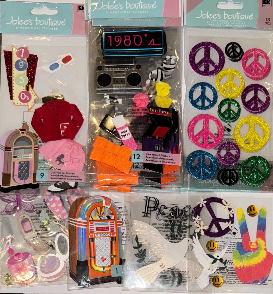 Assorted Jolee’s Boutique Dimensional Sticker Collage & Embellishments ...