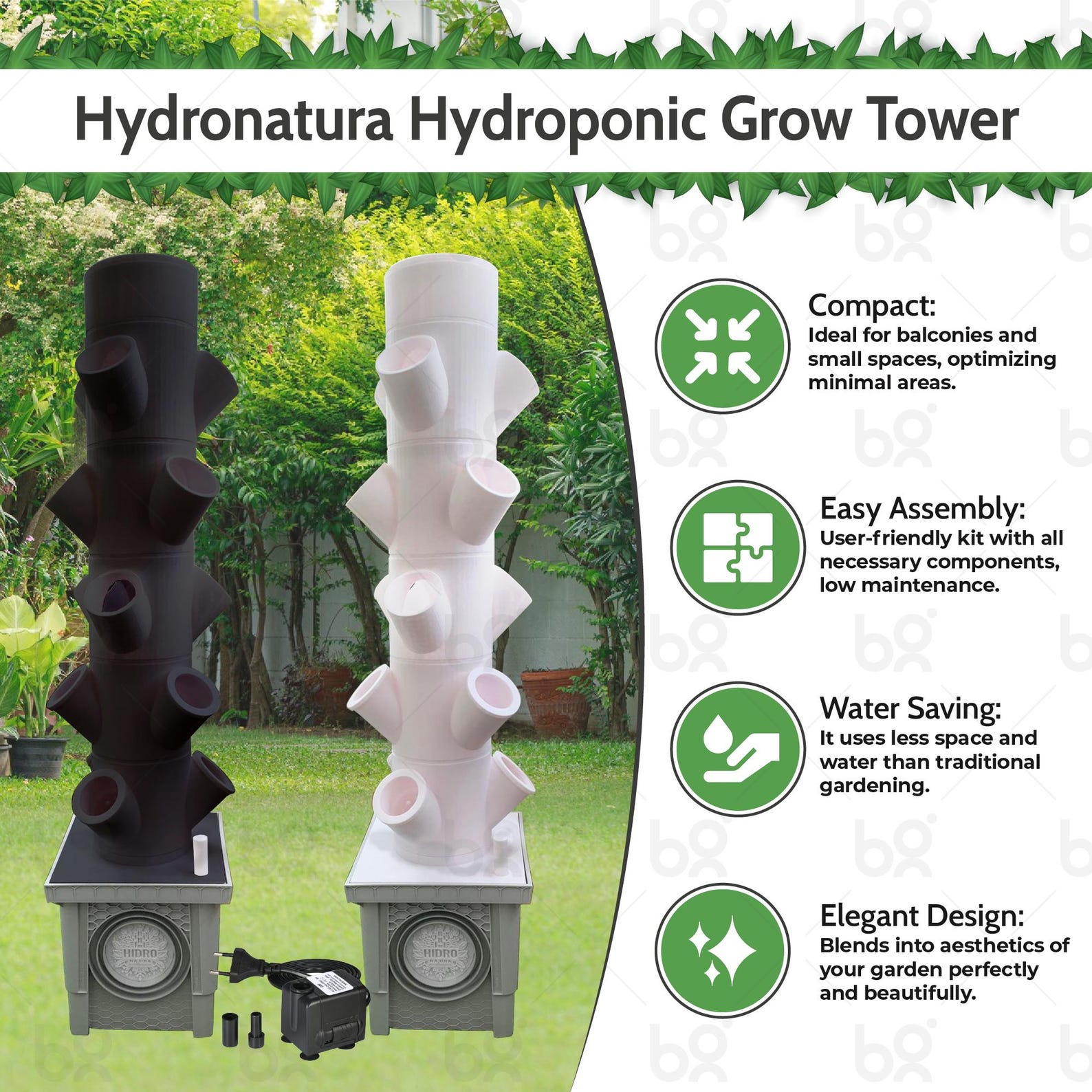 Vertical Garden Tower, Vertical Hydroponic System,tower Garden System ...