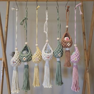 Bird Nest Hanging | Macrame Air Plant Hanger | Nesting Pot | Air Plant ...