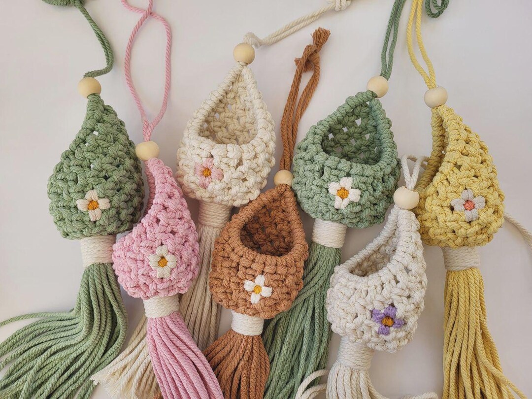 Bird Nest Hanging | Macrame Air Plant Hanger | Nesting Pot | Air Plant ...
