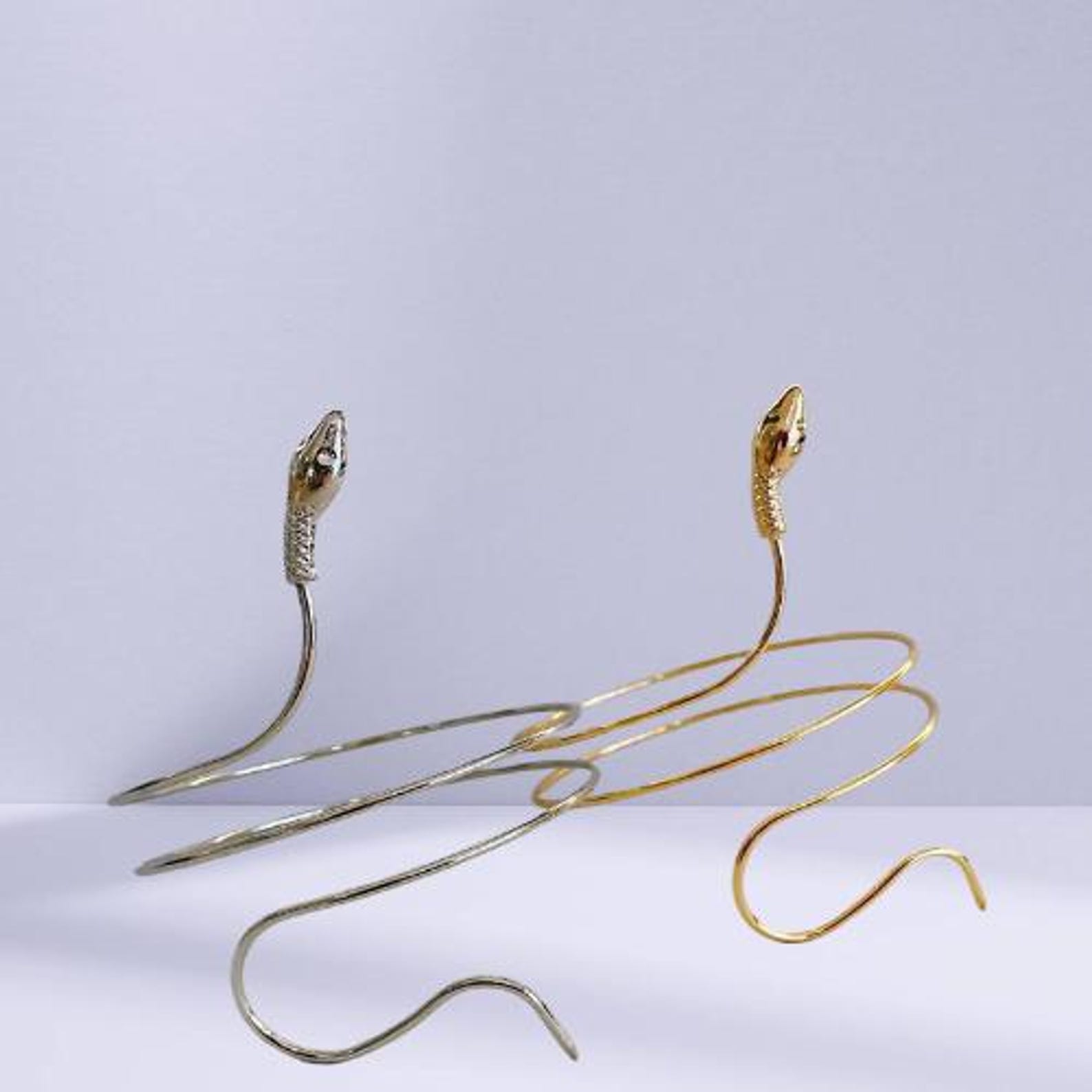Coiled Snake Spiral Upper Arm Cuff,armband Bangle,women Jewelry Snake ...