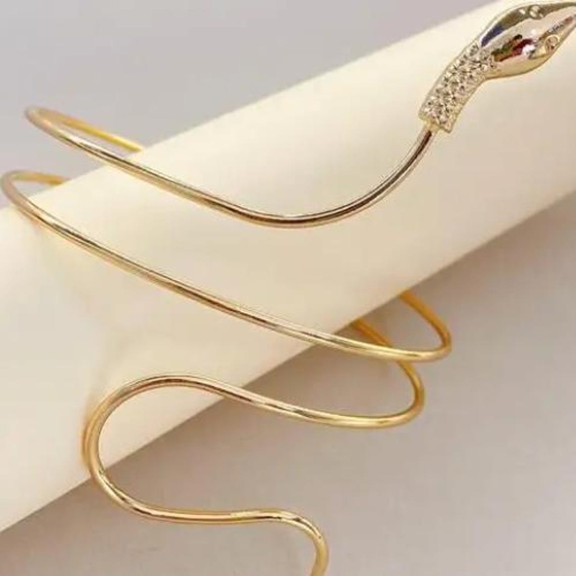 Coiled Snake Spiral Upper Arm Cuff,armband Bangle,women Jewelry Snake ...