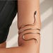 Coiled Snake Spiral Upper Arm Cuff,armband Bangle,women Jewelry Snake ...