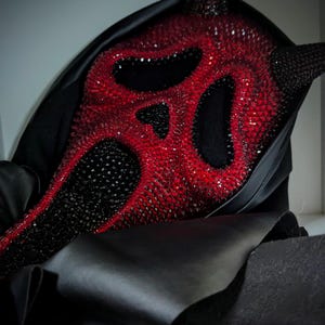 Bedazzled Ghostface Mask - Etsy
