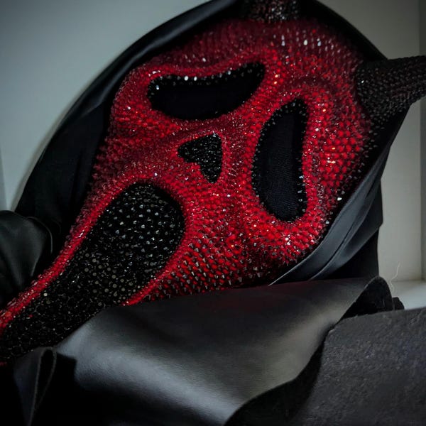 Bedazzled Scream Mask - Etsy