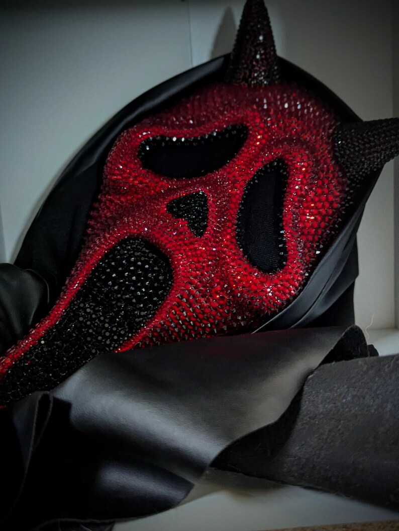 Bedazzled Ghostface Mask - Etsy