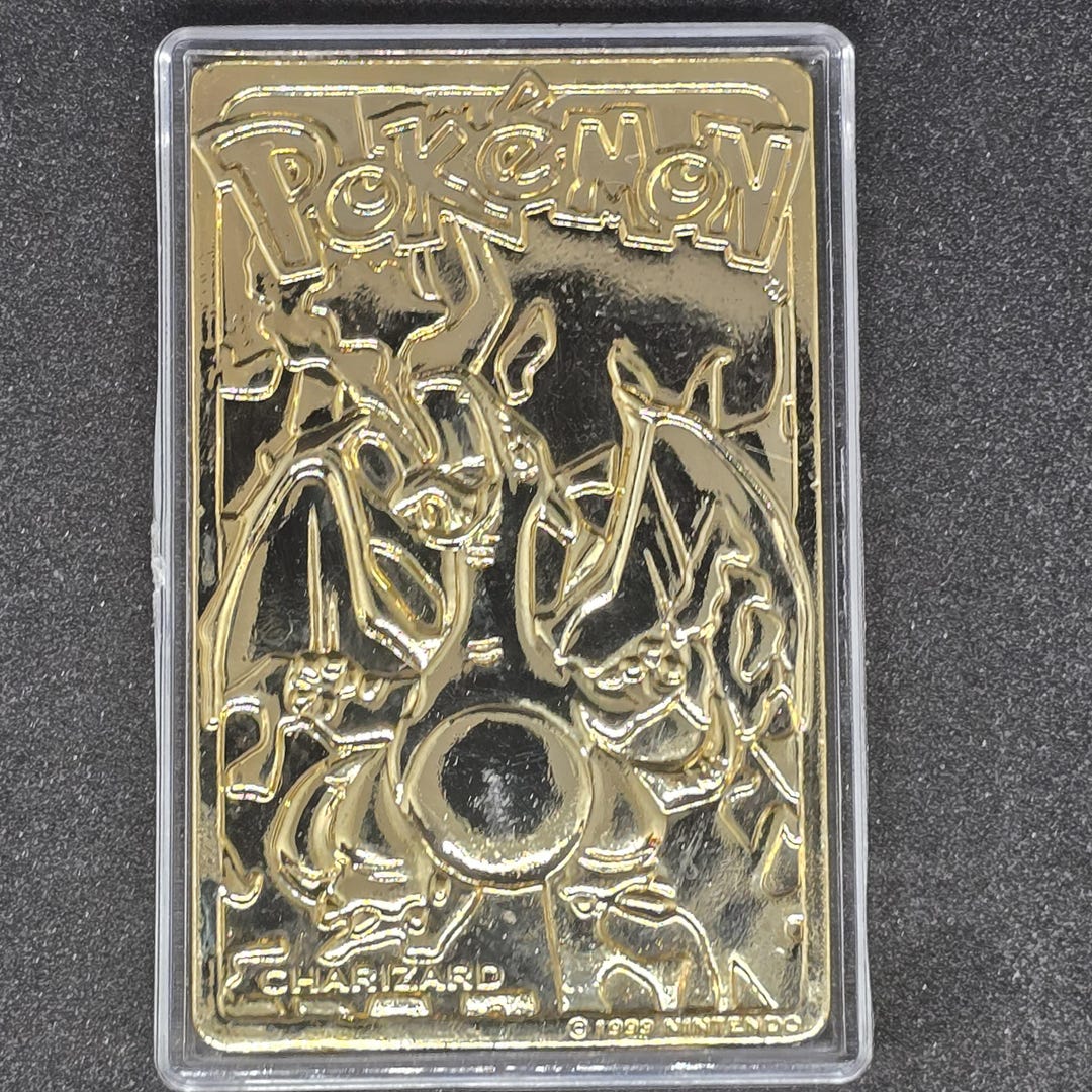1999 Pokémon Special Edition 23k Gold Plated Trading Card With Balls ...
