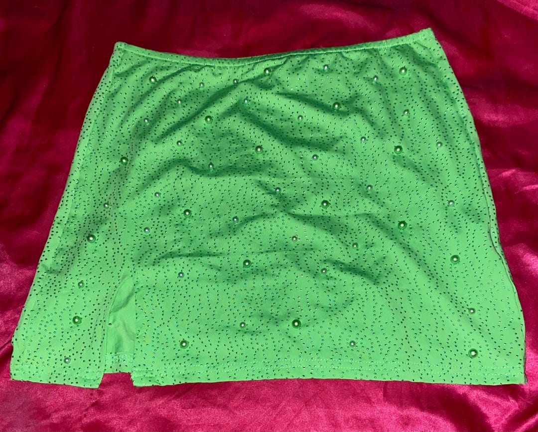 Green Goblin Mini Pearl Skirt - Etsy