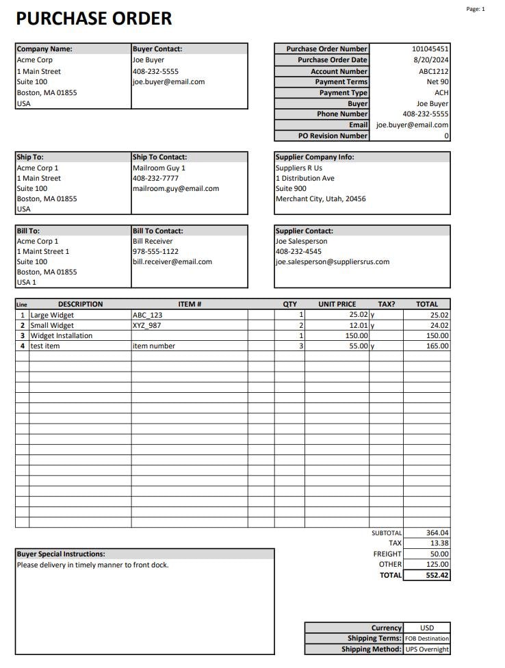 Legal | Purchase Order Template Excel | Sample PO Format & Automated PO ...