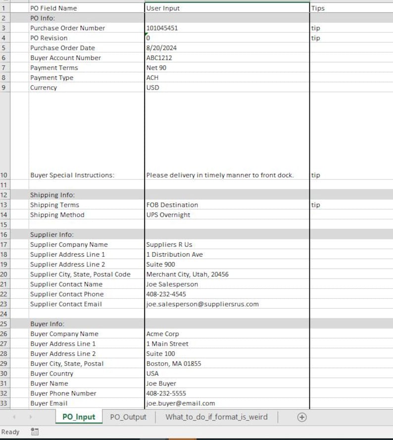 Legal | Purchase Order Template Excel | Sample PO Format & Automated PO ...