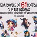 Softball Clipart MEGA Bundle 61 Png Digital Sublimation File Girl ...