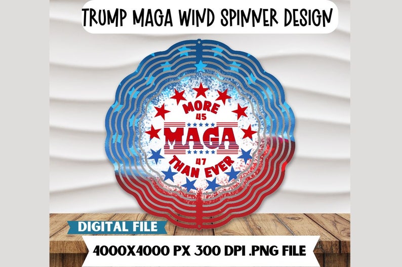 Trump 2024 Wind Spinner BUNDLE Png Design Patriotic USA MAGA Round ...