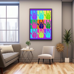 Jerry Garcia Handprint Wall Art Jpeg Deadhead Gift Printable Digital ...