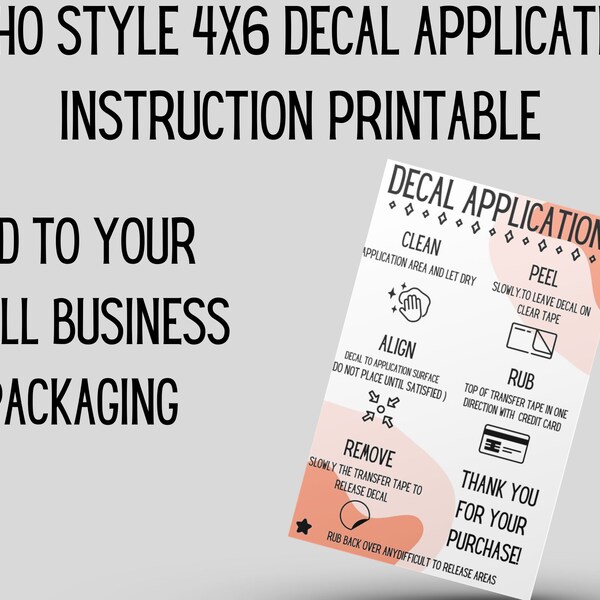 Vinyl Decal Packaging - Etsy