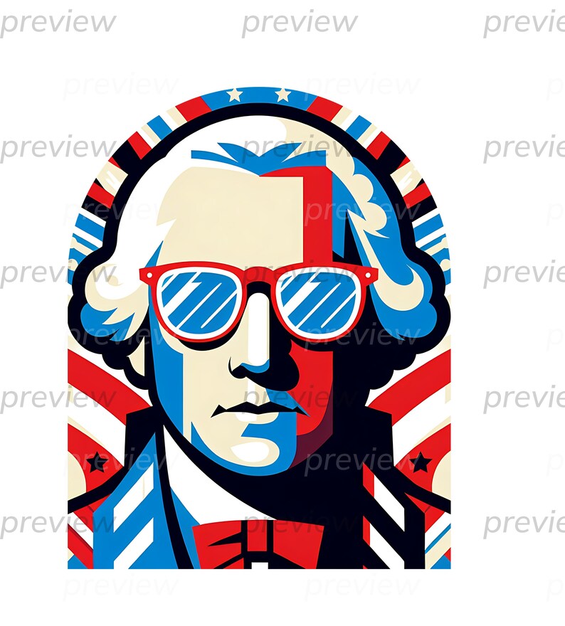 Stay Strapped Png BUNDLE George Washington 4th of July Png Graphic ...