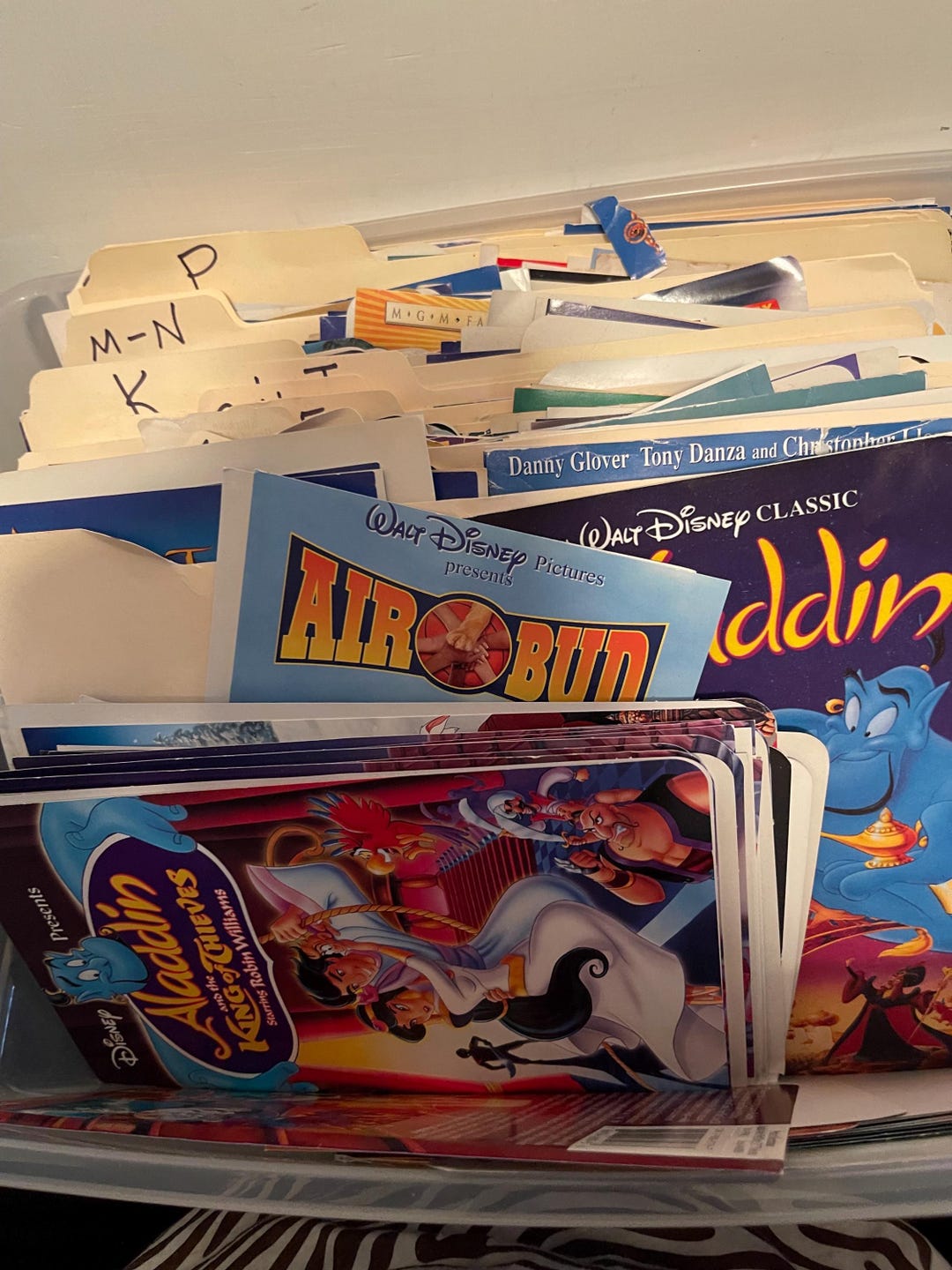 VHS Movie Cover MYSTERY Lot of 50 Front Back Junk Journal Notebook ...