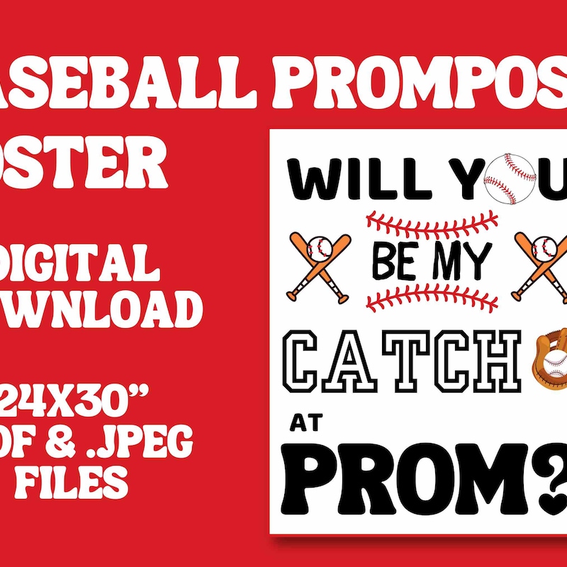 Baseball Prom Proposals - Etsy