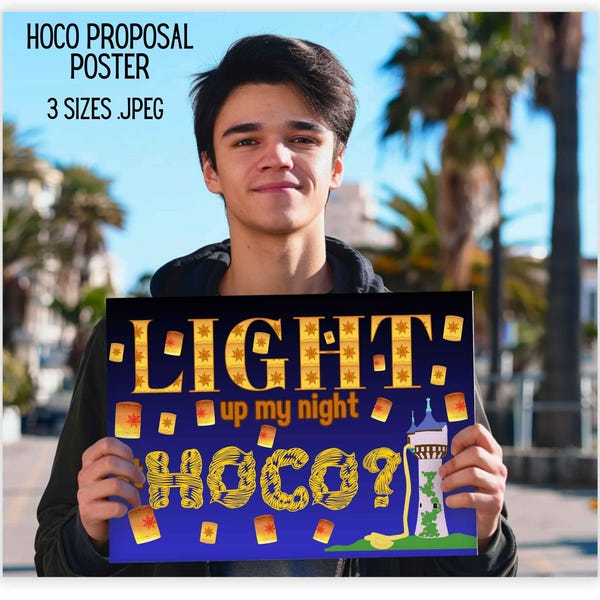 Tangled Homecoming Proposal - Etsy