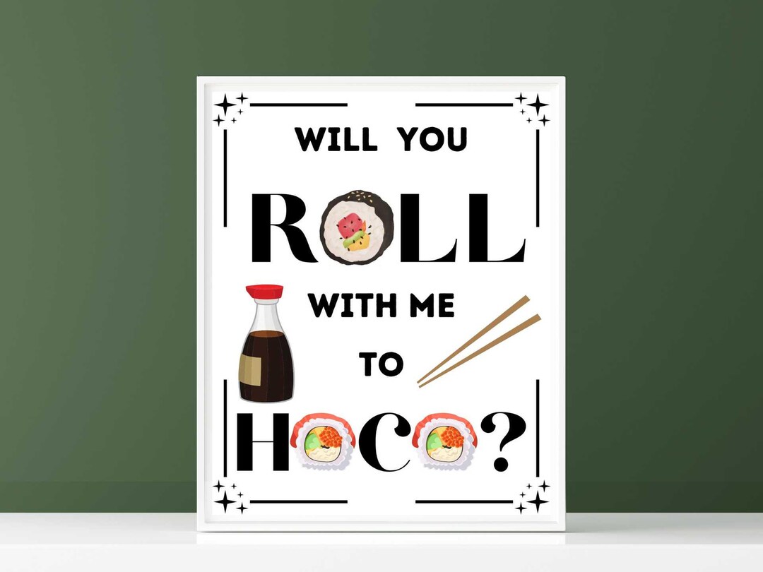 HOCO Proposal Poster Grande Event Will You Roll Invite High School ...