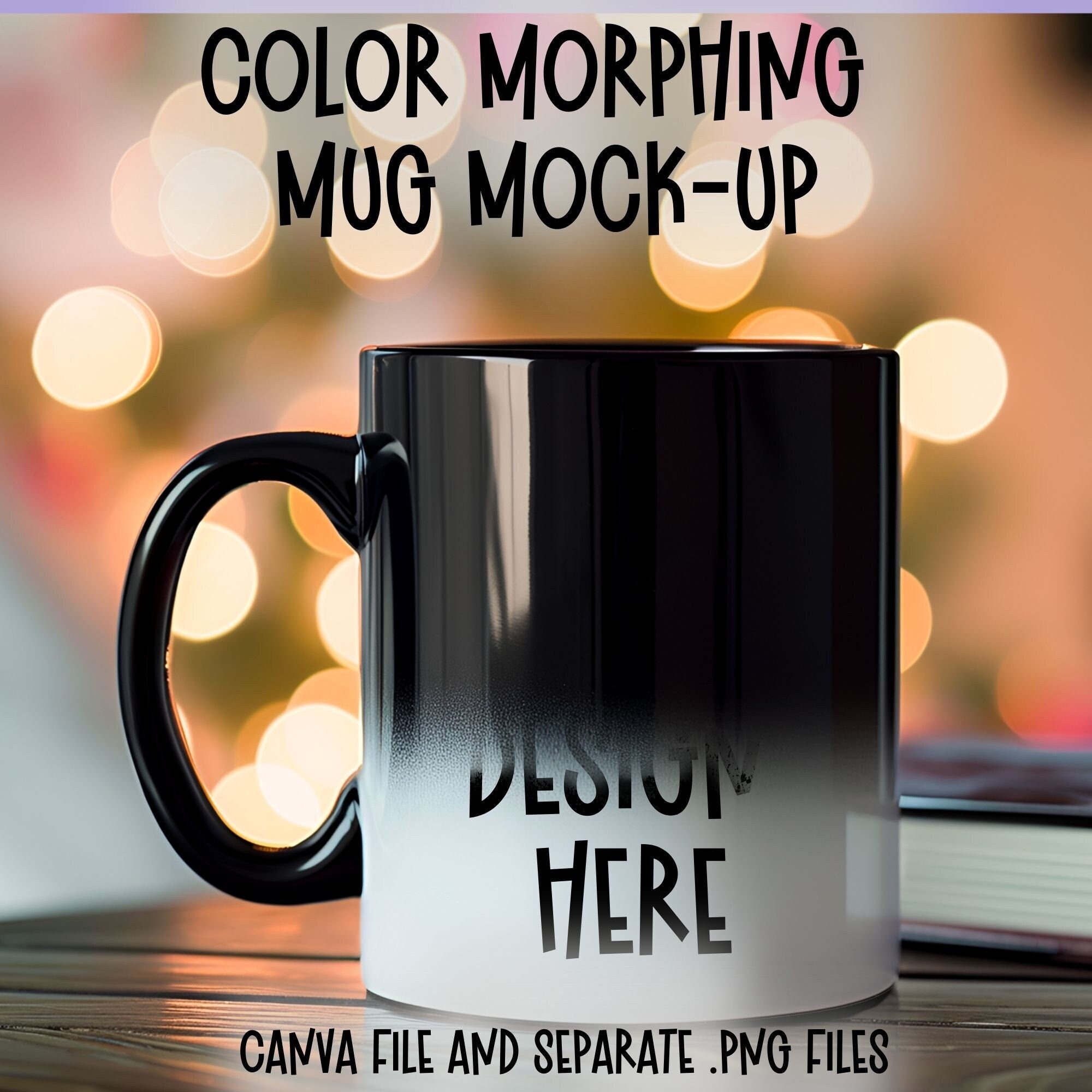 Color Morph Mug Mockup Canva Template, Photoshop Mockup, Color Change ...