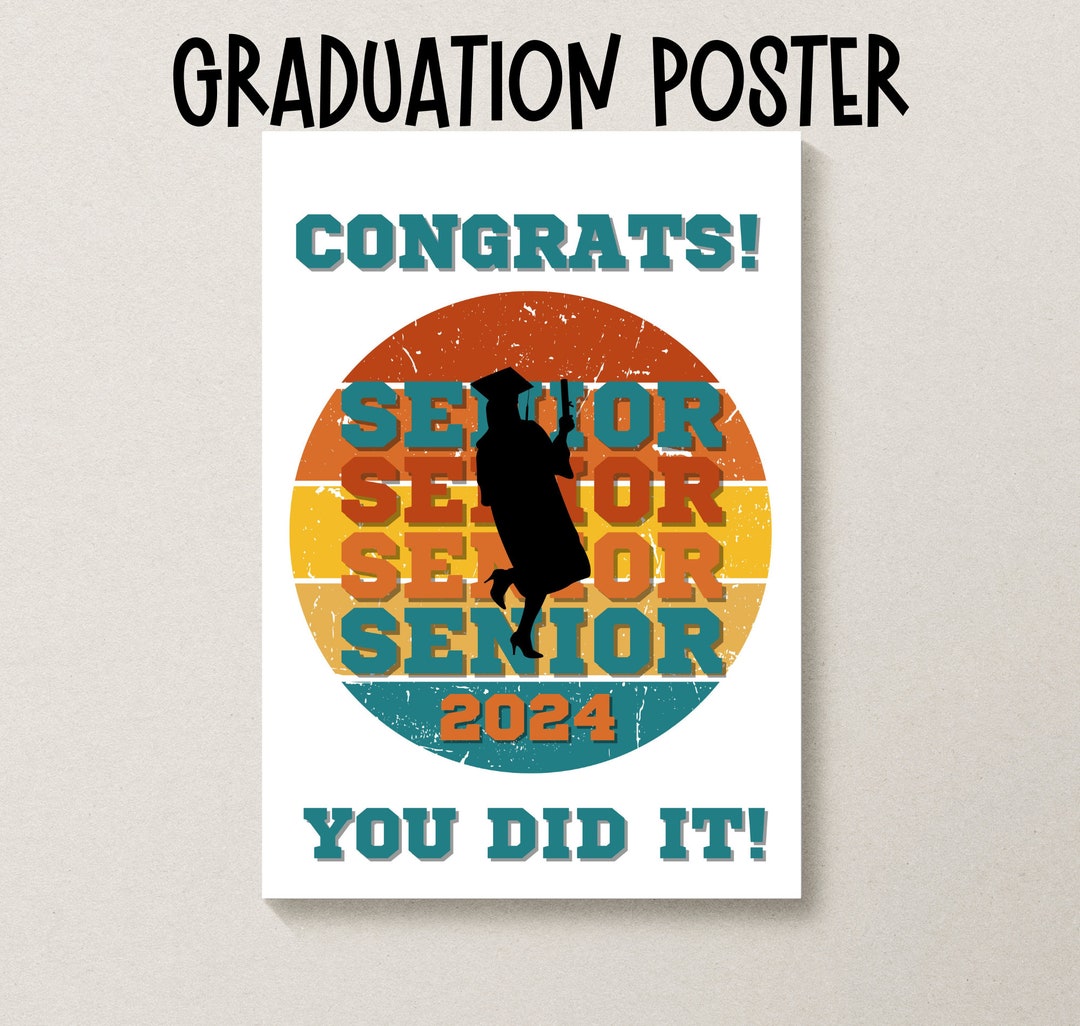 Graduation Poster DIGITAL DOWNLOAD, Graduation 2023 Party Decor, Last ...