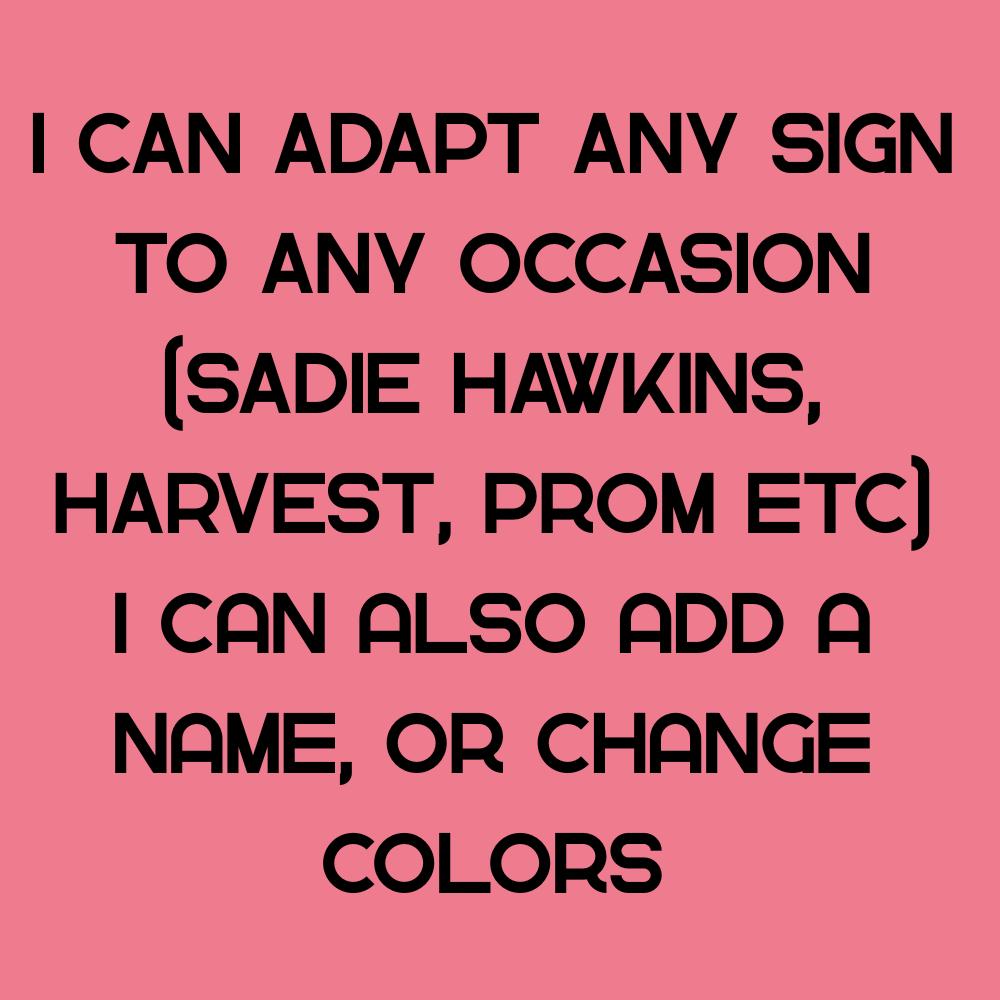 HOCO Proposal Poster Crumble Cookie Night Prom Invite High School Dance ...