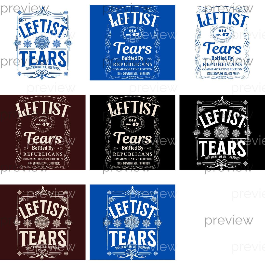 Leftist Tears Whiskey Label Tumbler Wrap Bundle 20oz Instant Download ...