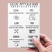 Vinyl Decal Application Card, Small Business Supplies, Digital File, Ready to Print, Instant ...