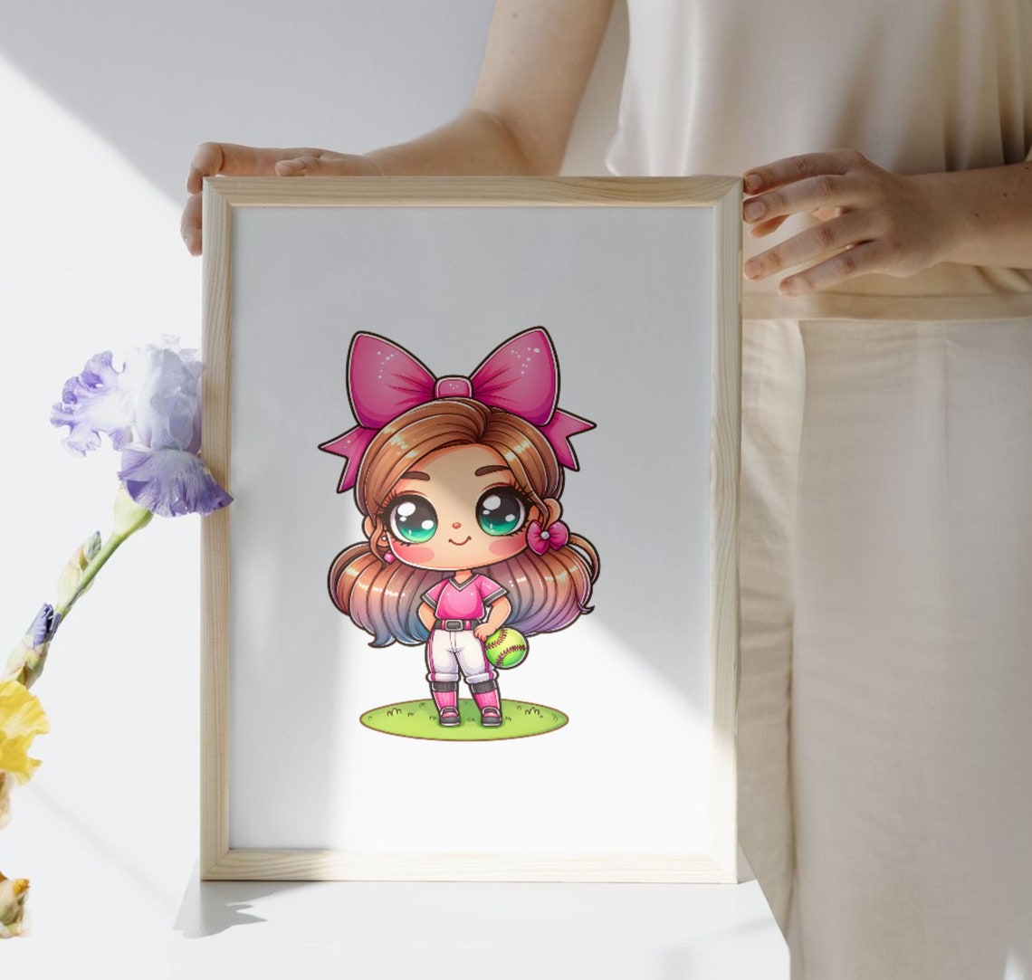 Softball Clipart MEGA Bundle 61 Png Digital Sublimation File Girl ...