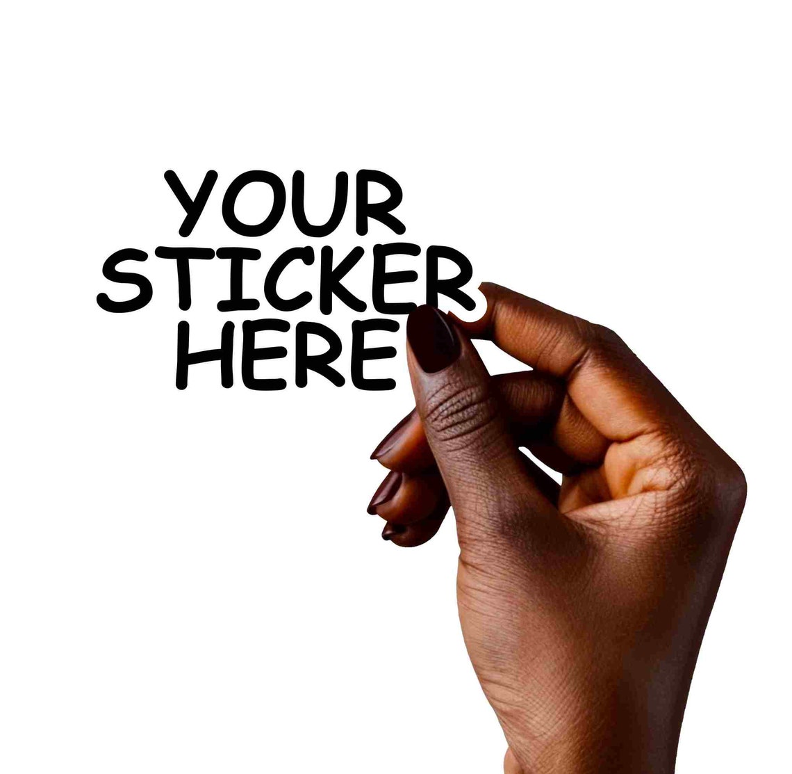 Sticker Mockup Canva Template, Procreate Mockup,decal Mockup,hand ...