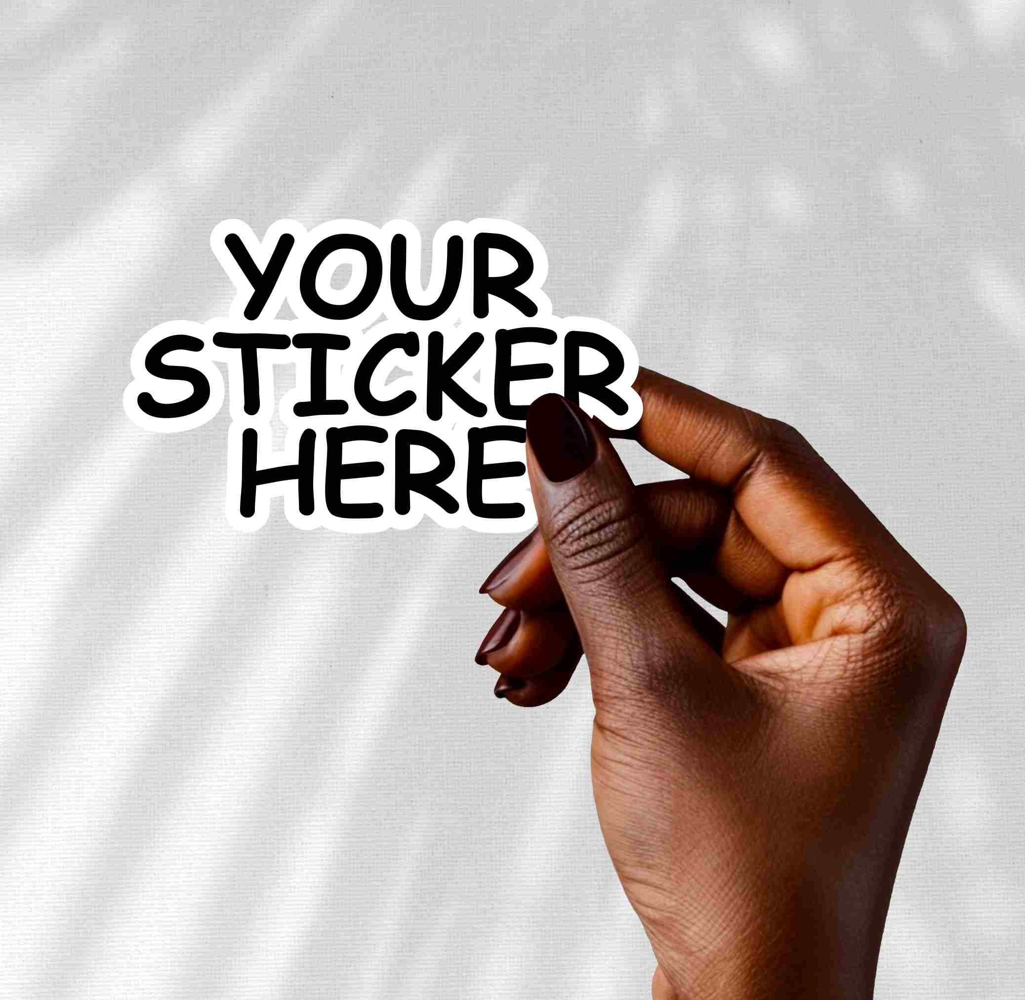 Sticker Mockup Canva Template, Procreate Mockup,decal Mockup,hand ...