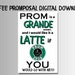 Promposal Poster DIGITAL DOWNLOAD, Coffee Prom Invite, Latte Prom 2024 ...