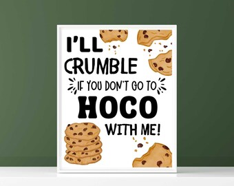 HOCO Proposal Poster DILL Pickle School Dance Invite High School Event ...