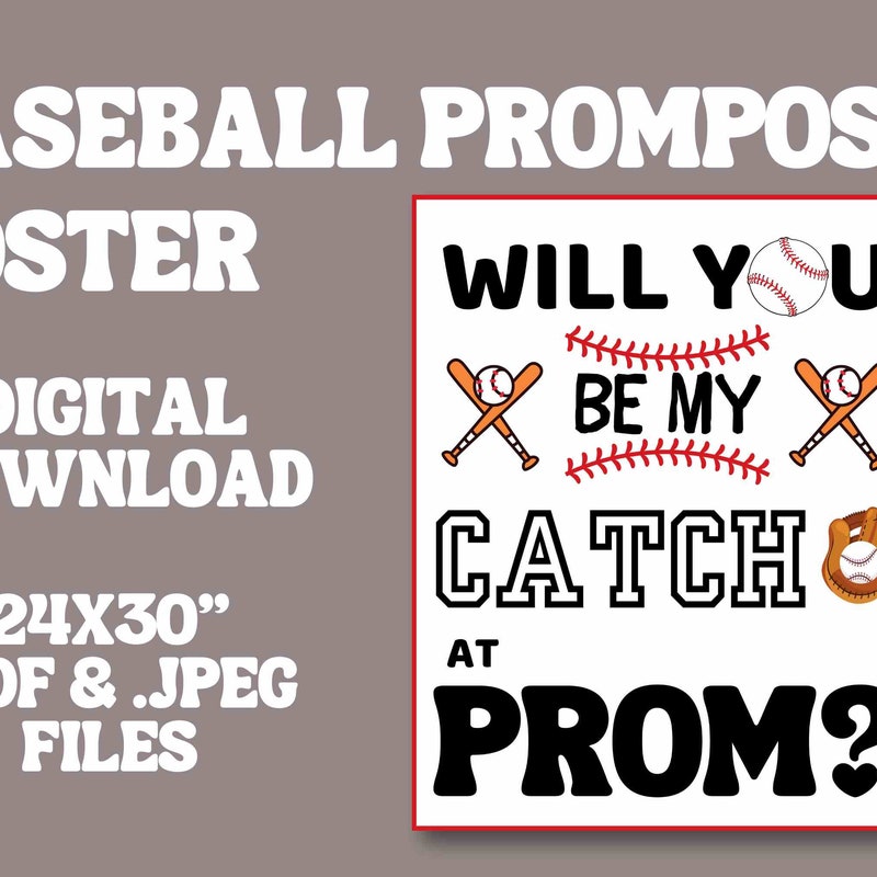 Baseball Prom Proposals - Etsy